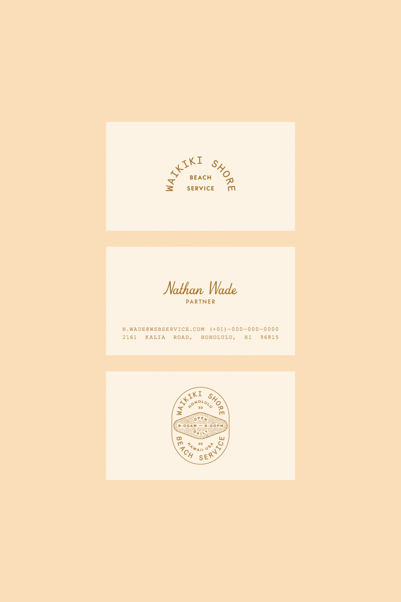 Waikiki Shore Beach Service - Hospitality branding by cocoskies.com