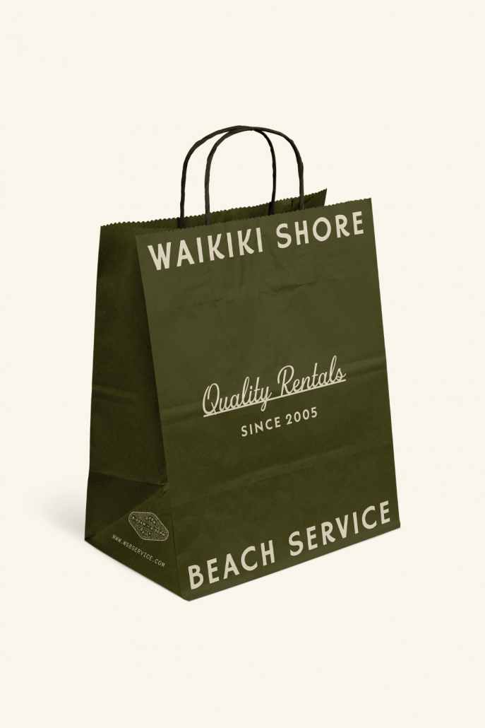 Waikiki Shore Beach Service - Hospitality branding by cocoskies.com